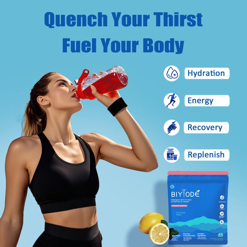 🍵 "Biyode Vegan Calming Drink Mix: Stress Relief Meets Metabolism Supp